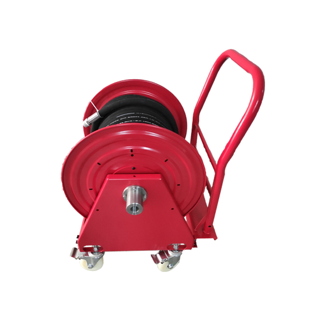 Manual hose reel | Hand crank reel with wheels AMSH500D - SUPERREEL
