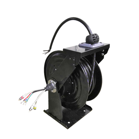 Ethernet cable reel | Retractable power BOOM reel ESSC370D - SUPERREEL